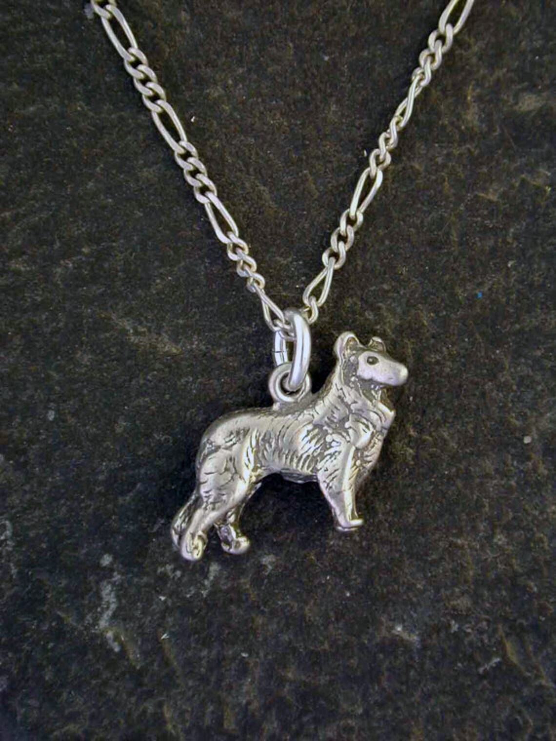 Sterling Silver Belgian Shepherd, Tervueren or Groenendael Dog Pendant ...