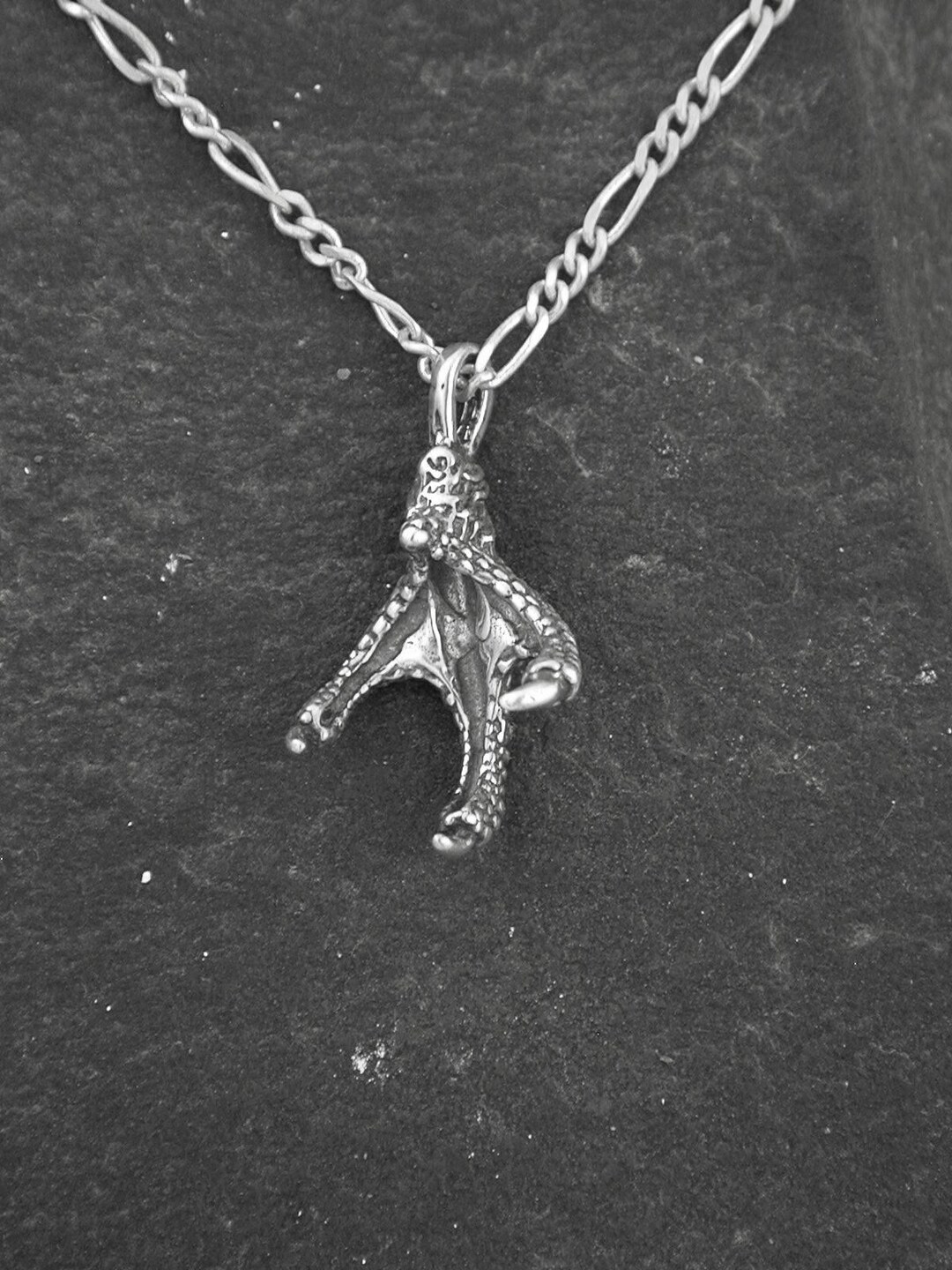 Sterling Silver Claw Talon Pendant on Sterling Silver Chain. - Etsy