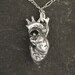 Sterling Silver Human Heart Pendant on a Sterling Silver Chain. - Etsy