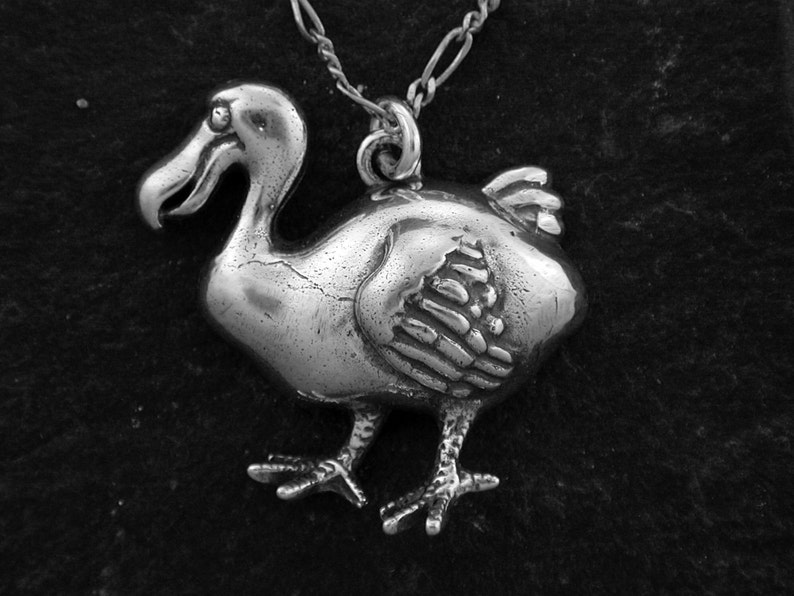 Sterling Silver Dodo Pendant on a Sterling Silver Chain - Etsy