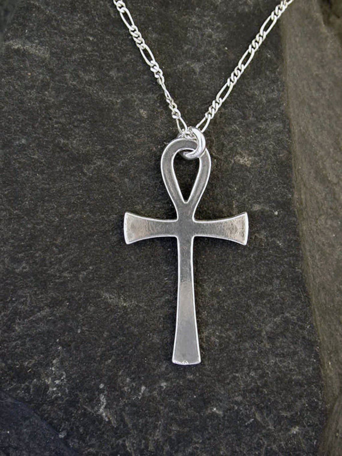 Sterling Silver Ankh Pendant on a Sterling Silver Chain | Etsy