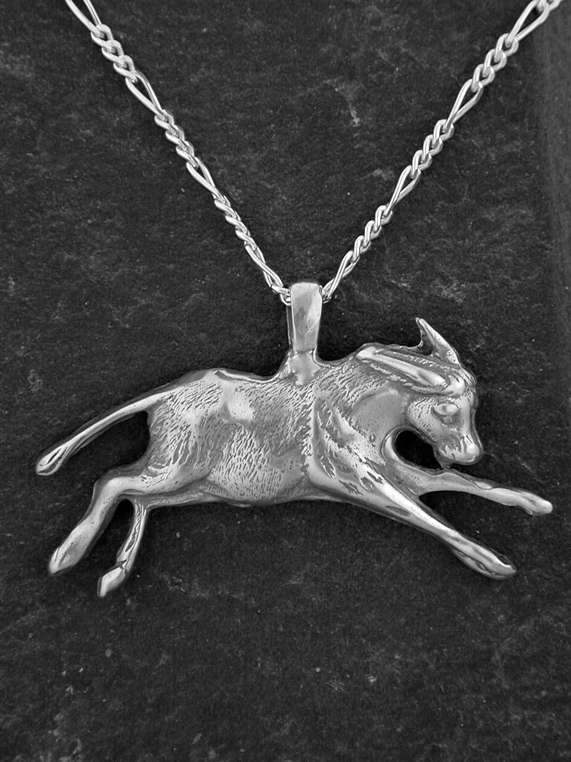 Sterling Silver Donkey Burro Pendant on Sterling Silver Chain. - Etsy UK