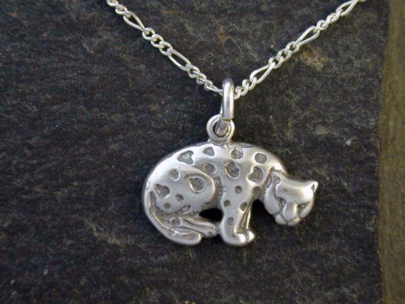 Sterling Silver Jaguar Pendant on a Sterling Silver Chain. - Etsy