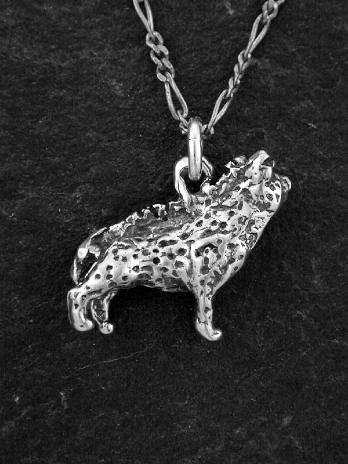Sterling Silver Original Hyena Pendant on a Sterling Silver Chain - Etsy