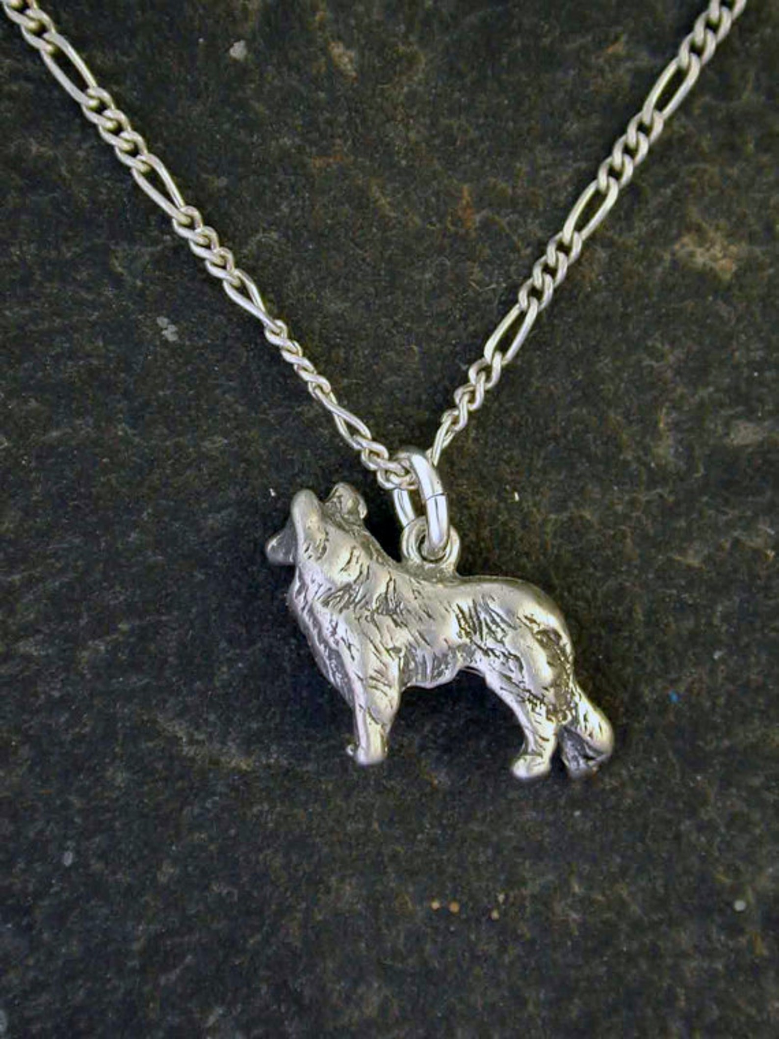 Sterling Silver Belgian Shepherd, Tervueren or Groenendael Dog Pendant ...