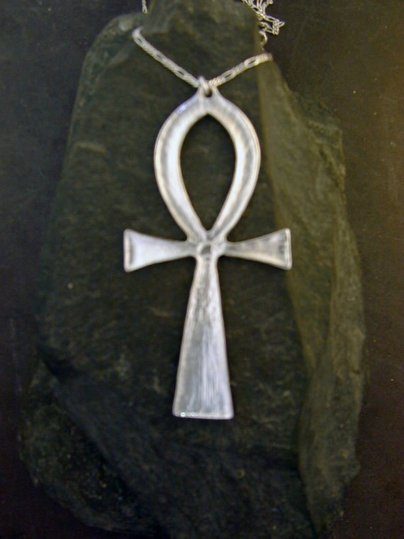 Sterling Silver Ankh Pendant on a Sterling Silver Chain | Etsy