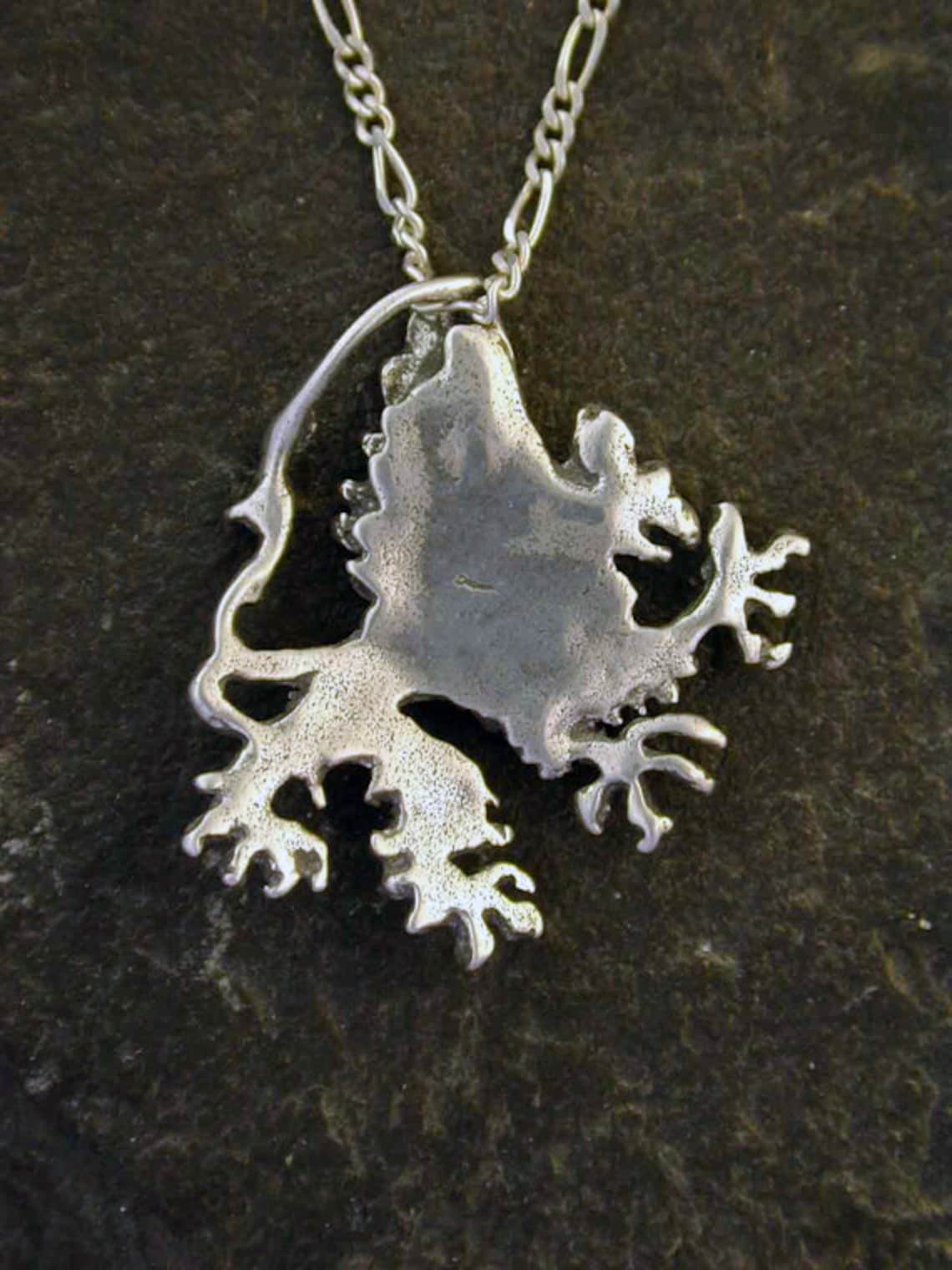 Sterling Silver Griffin Pendant on Sterling Silver Chain. | Etsy