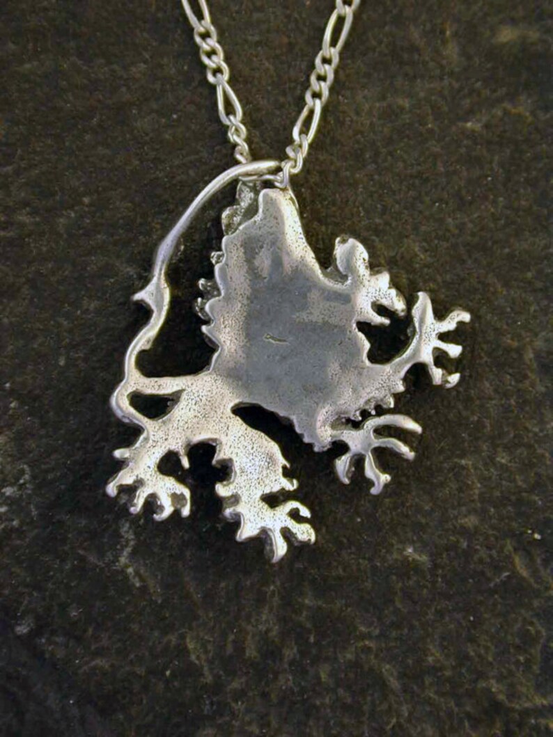 Sterling Silver Griffin Pendant on Sterling Silver Chain. - Etsy