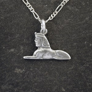 Sterling Silver Sphinx Pendant on a Sterling Silver Chain - Etsy