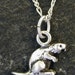 Sterling Silver Beaver Pendant on a Sterling Silver Chain. - Etsy