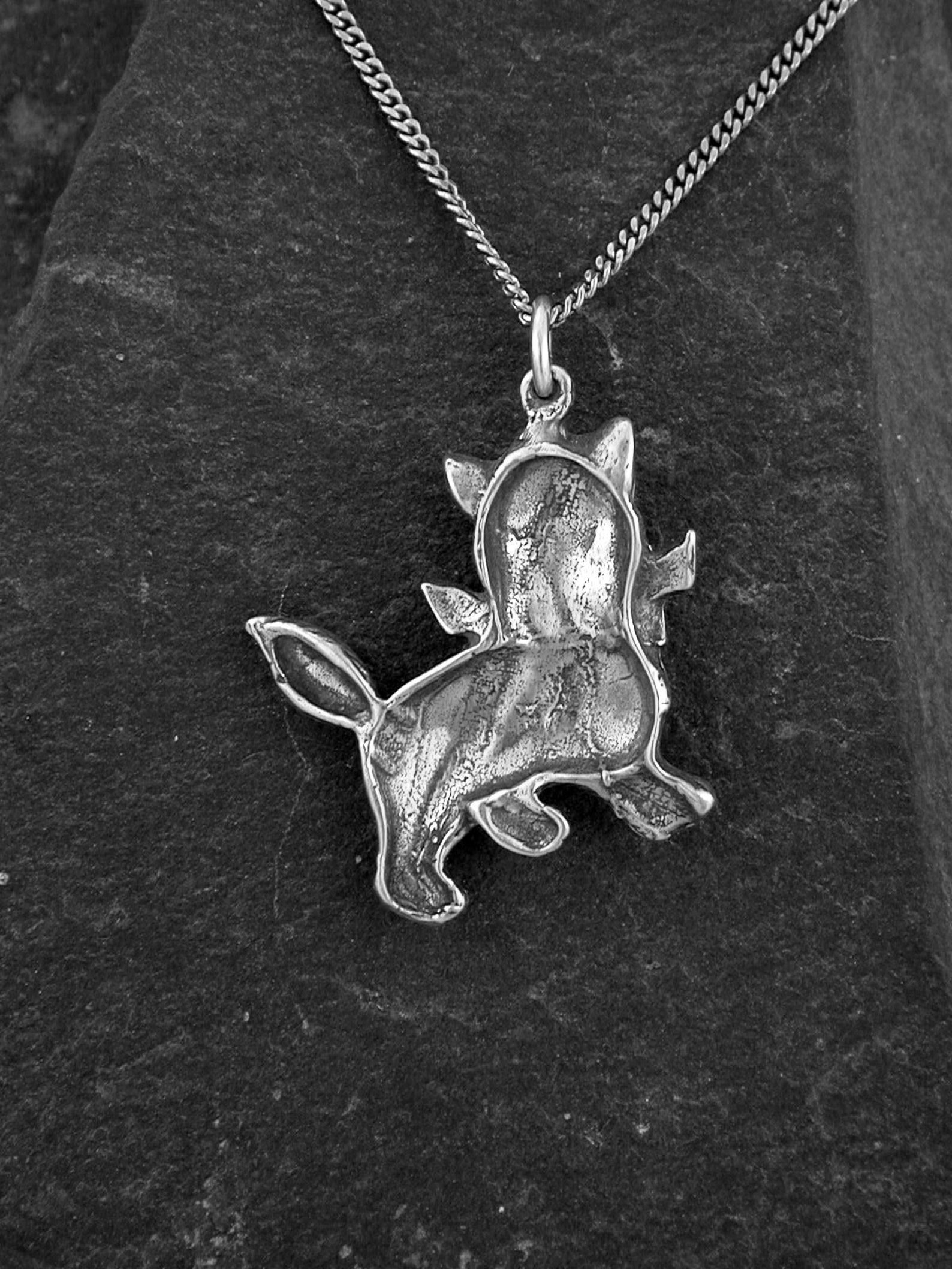 Sterling Silver Kitten Cat Pendant on Sterling Silver Chain. - Etsy