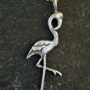 Sterling Silver Original Flamingo Pendant on a Sterling Silver Chain ...