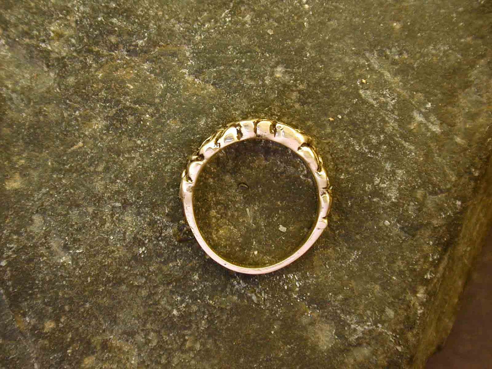 14K Gold Rose Ring Band | Etsy