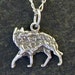 Sterling Silver Wolf Pendant on a Sterling Silver Chain. - Etsy