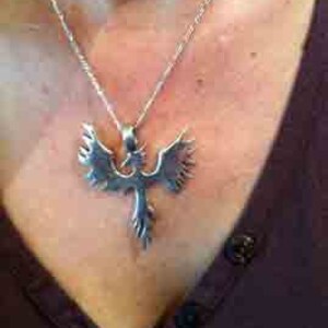 Sterling Silver Phoenix Pendant on a Sterling Silver Chain - Etsy