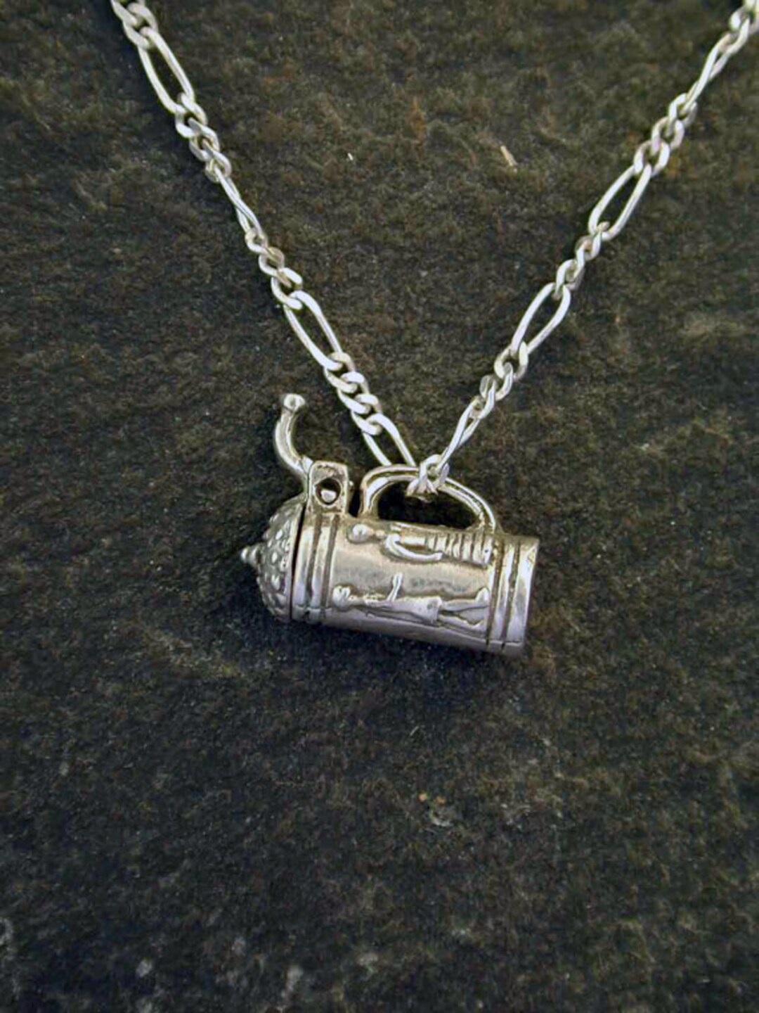 Sterling Silver Beer Mug Stein Pendant on Sterling Silver Chain. - Etsy