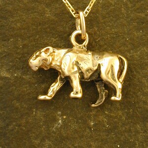 14K Gold Cougar, Catamount, Puma, Panther, Mountain Lion Pendant on ...