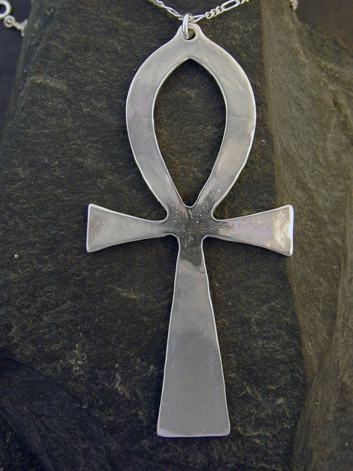 Sterling Silver Ankh Pendant on a Sterling Silver Chain | Etsy