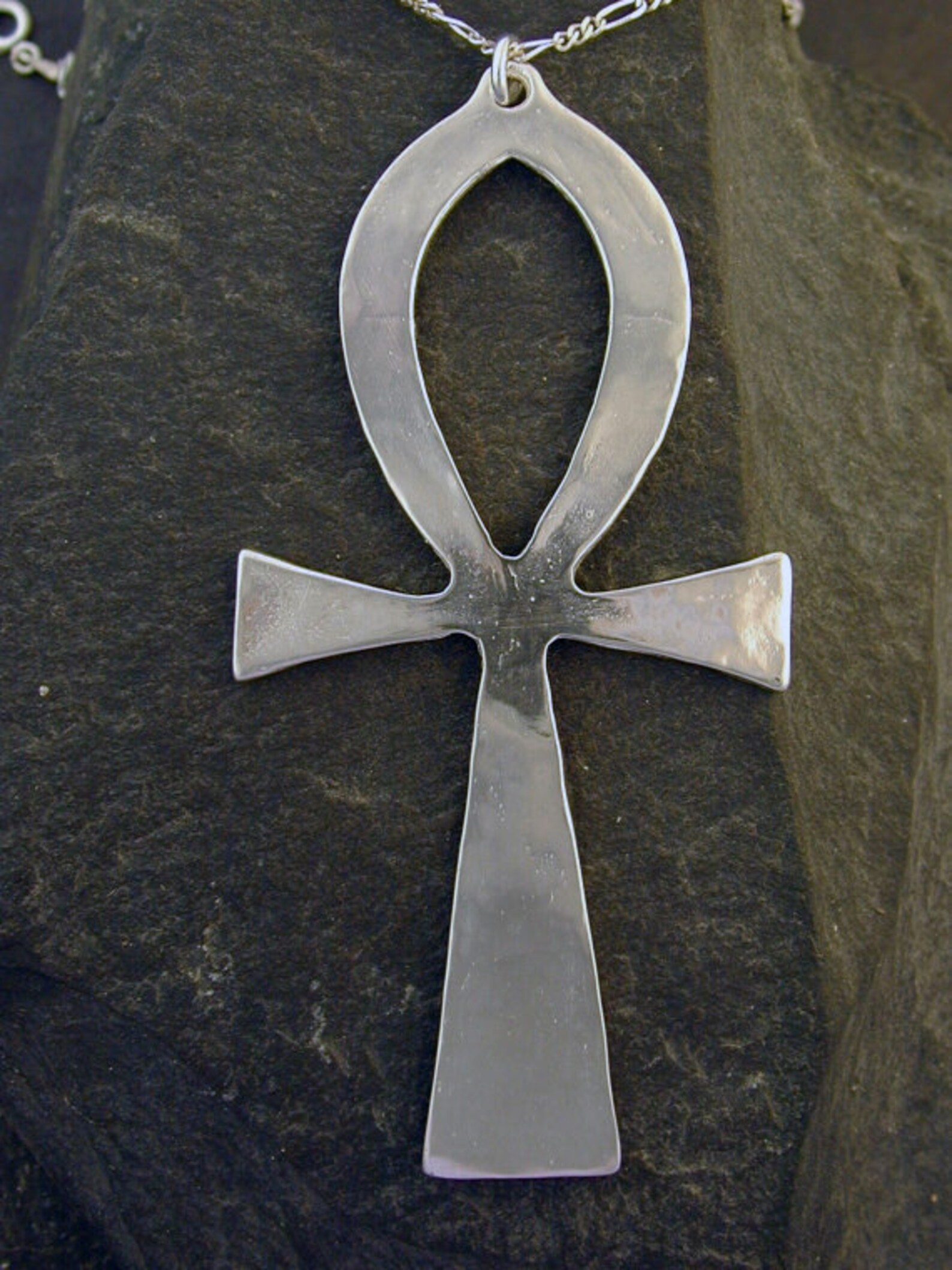 Sterling Silver Ankh Pendant on a Sterling Silver Chain | Etsy