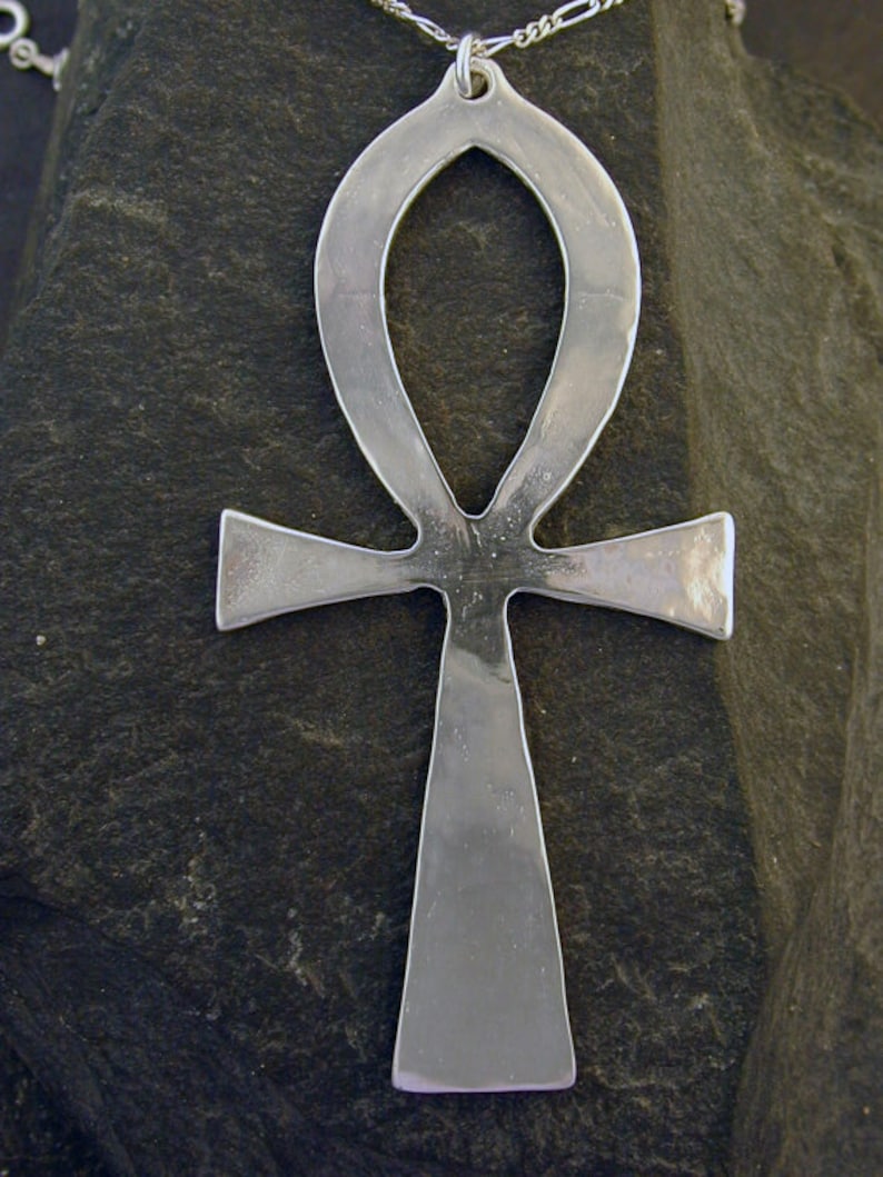 Sterling Silver Ankh Pendant on a Sterling Silver Chain | Etsy