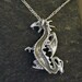 Sterling Silver Dragon Pendant on a Sterling Silver Chain - Etsy