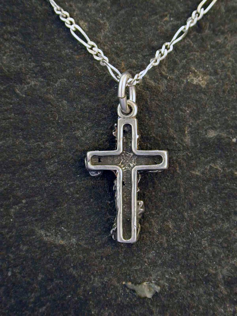 Sterling Silver Cross Pendant on a Sterling Silver Chain - Etsy
