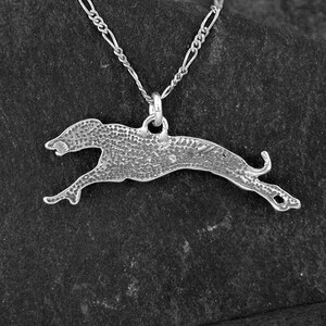 Sterling Silver Greyhound Dog Pendant on a Sterling Silver Chain. - Etsy