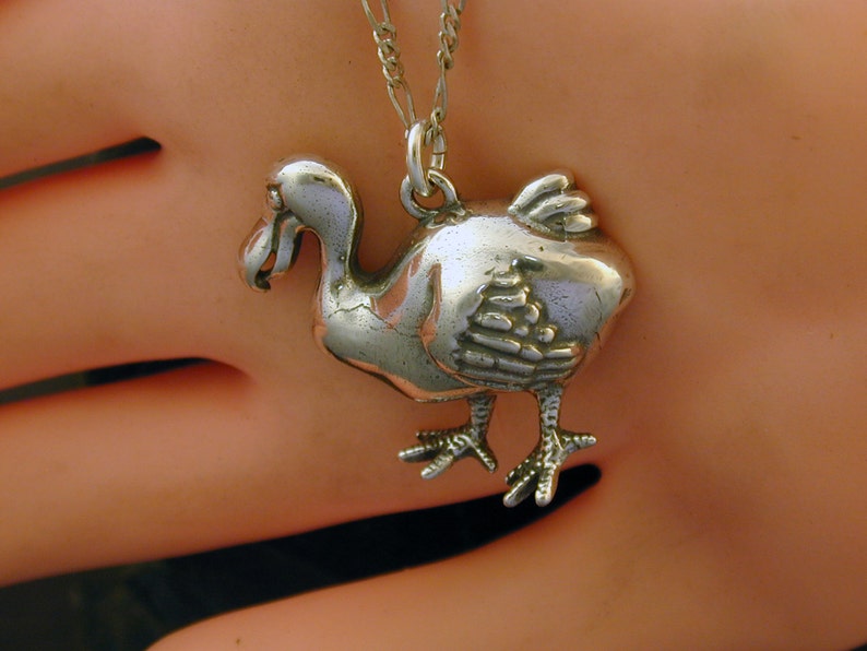 Sterling Silver Dodo Pendant on a Sterling Silver Chain - Etsy
