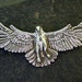 Sterling Silver Hawk Brooch - Etsy