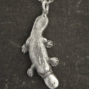 Sterling Silver Duck Billed Platypus Pendant on a Sterling Silver Chain ...