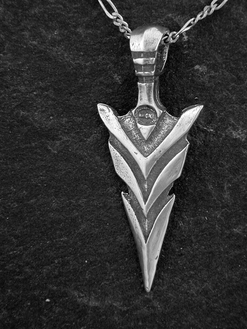 Sterling Silver Arrowhead Pendant on a Sterling Silver Chain. - Etsy