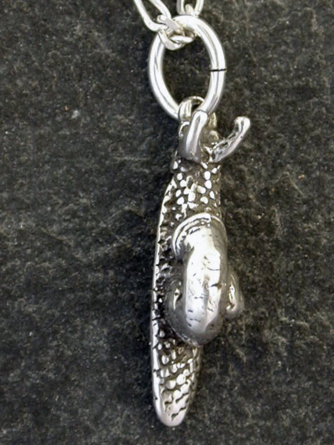 Sterling Silver Snail Pendant on a Sterling Silver Chain. - Etsy
