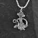 Sterling Silver Monkey Pendant on a Sterling Silver Chain - Etsy