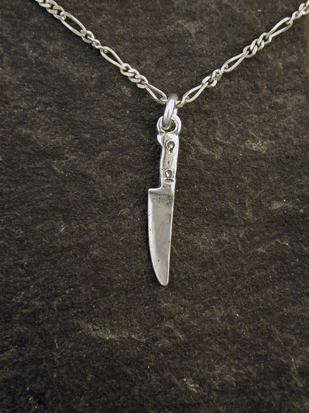 Sterling Silver Kitchen Knife Pendant on a Sterling Silver Chain - Etsy