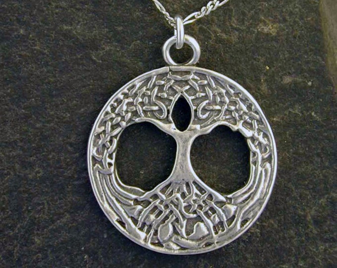 Sterling Silver Celtic Tree of Life Pendant on a Sterling Silver Chain ...