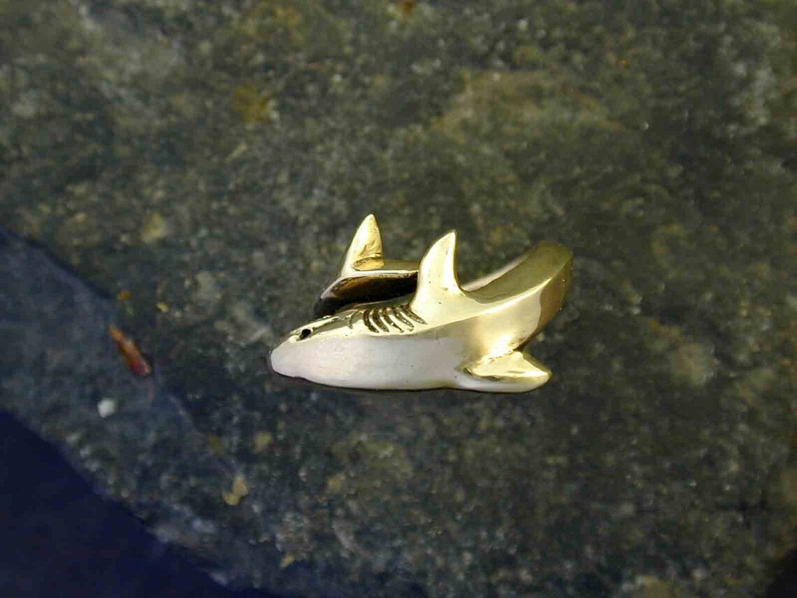 14K Gold Shark Ring - Etsy
