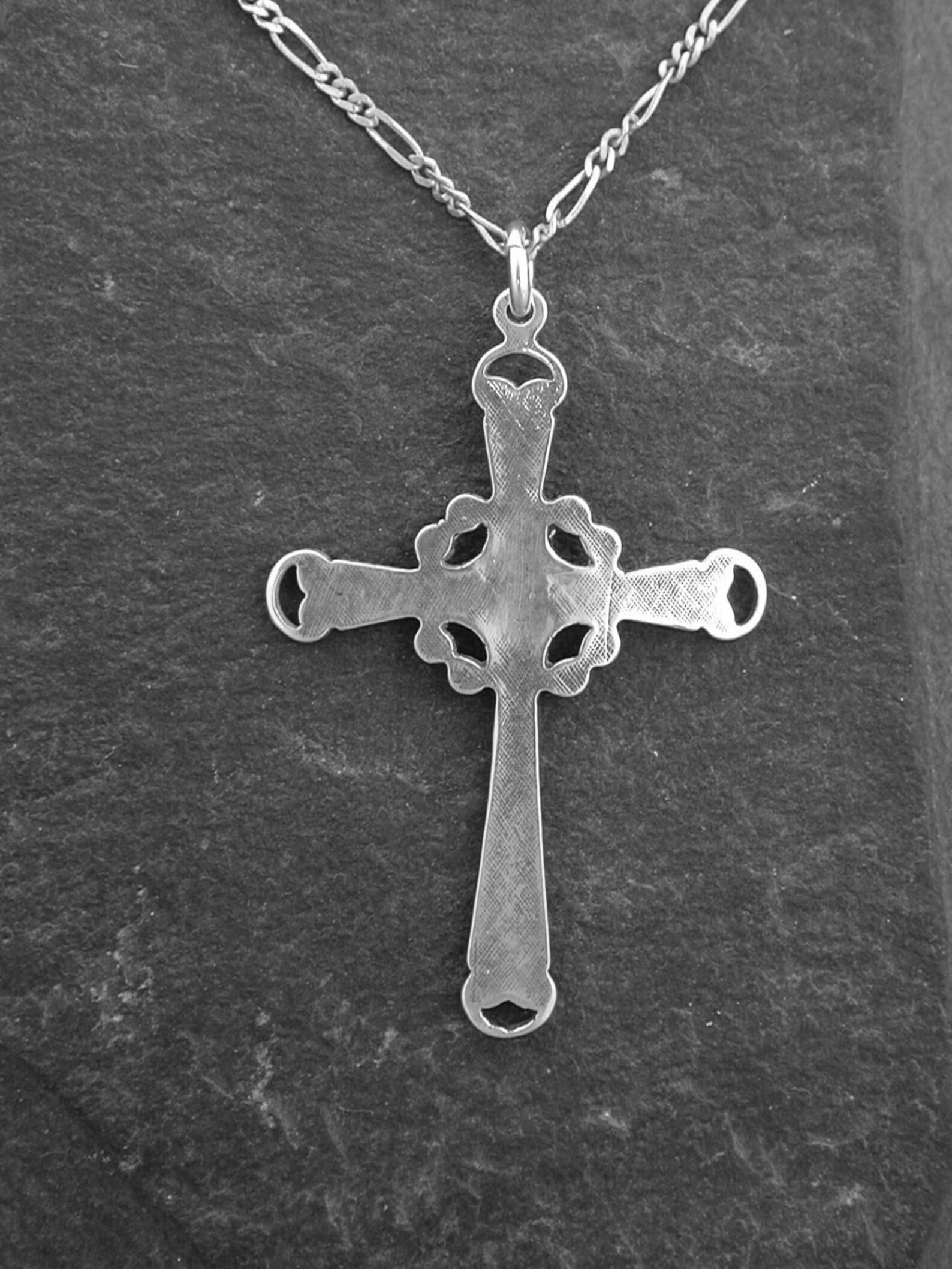 Sterling Silver Cross on a Sterling Silver Chain | Etsy