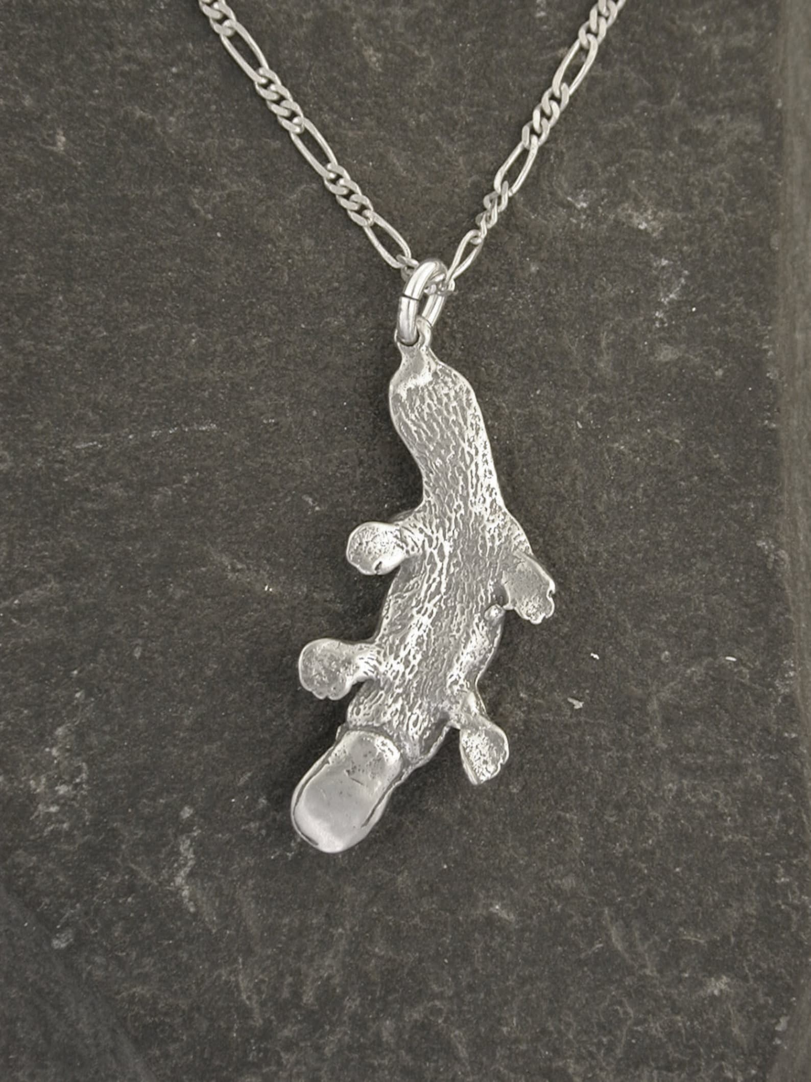 Sterling Silver Duck Billed Platypus Pendant on a Sterling Silver Chain ...