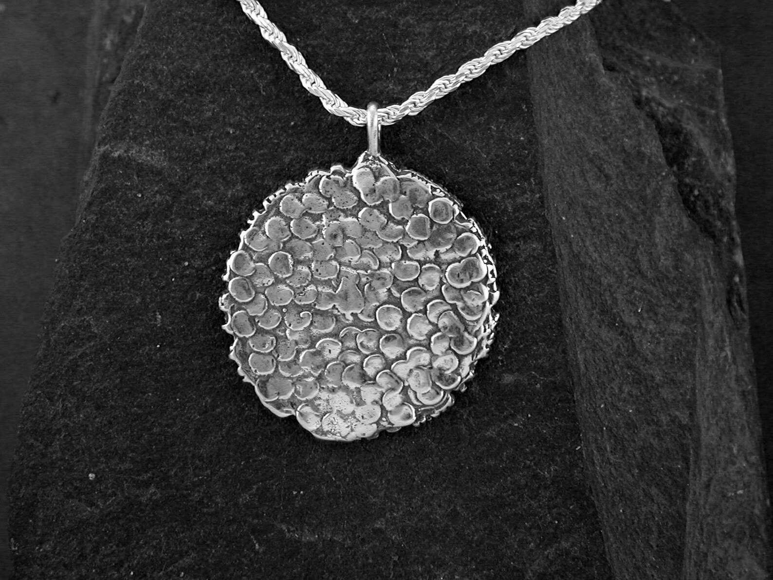 Sterling Silver Large Sun Pendant on Sterling Silver Chain. - Etsy