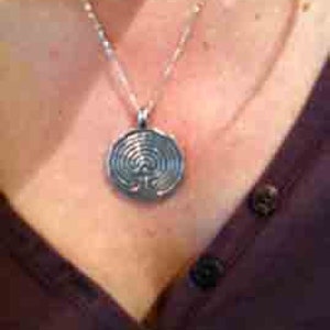 Sterling Silver Large Indian Maze Pendant on a Sterling Silver Chain ...