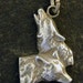Sterling Silver Wolf Pendant on Sterling Silver Chain. - Etsy