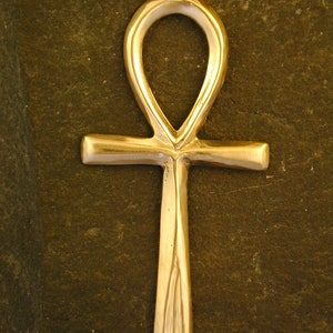 14K Gold Ankh Pendant on a 14K Gold Chain - Etsy