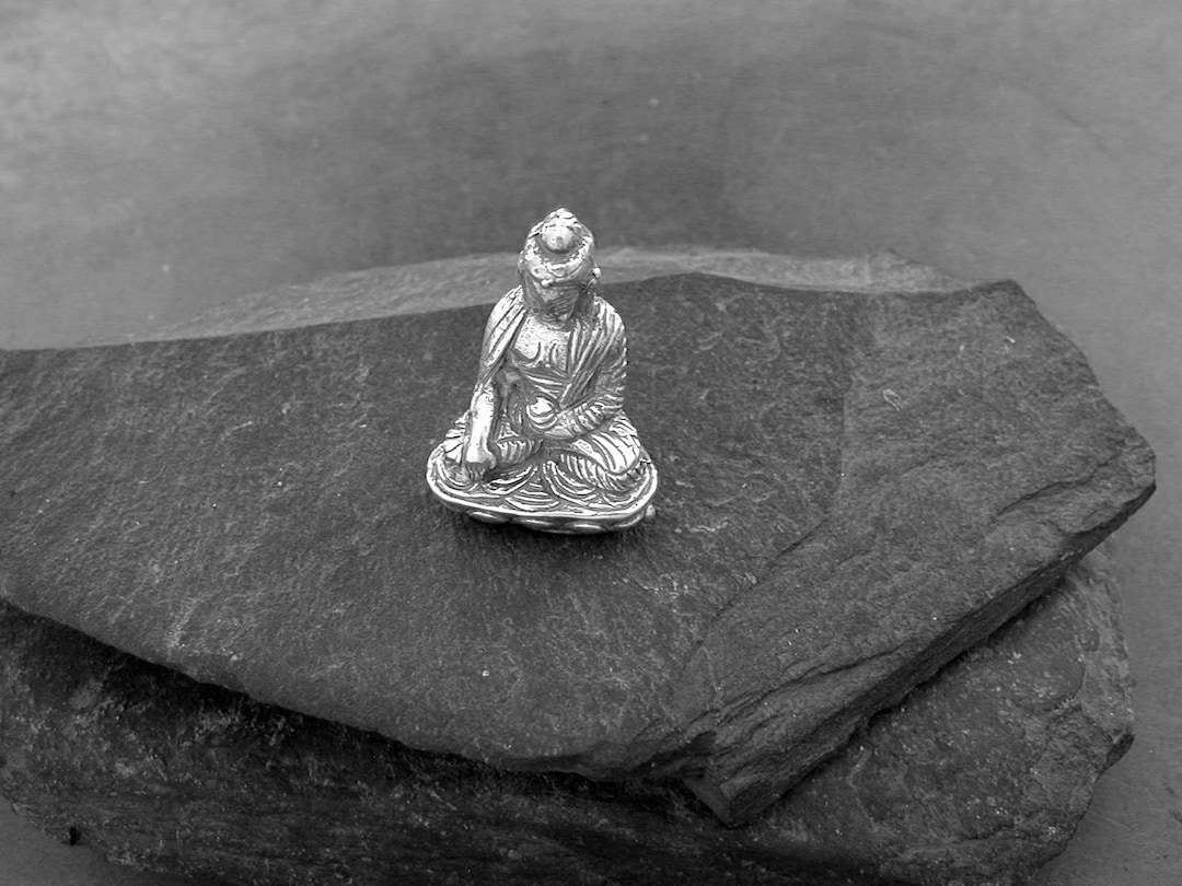 Sterling Silver Buddha Statue - Etsy