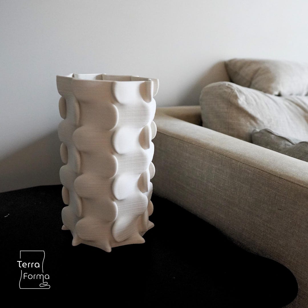 Nexum Interlocking Ceramic Vase | 3d-printed Modern Home Décor, Elegant ...
