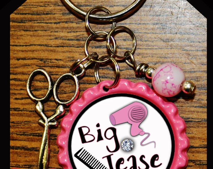 Hairstylist Keychain..cosmetology Student...bottlecap - Etsy