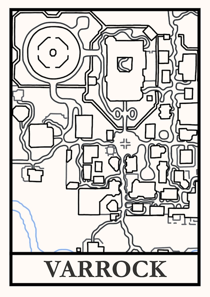 OSRS Map Print Set | Varrock, Lumbridge, Ardougne (digital Download) - Etsy