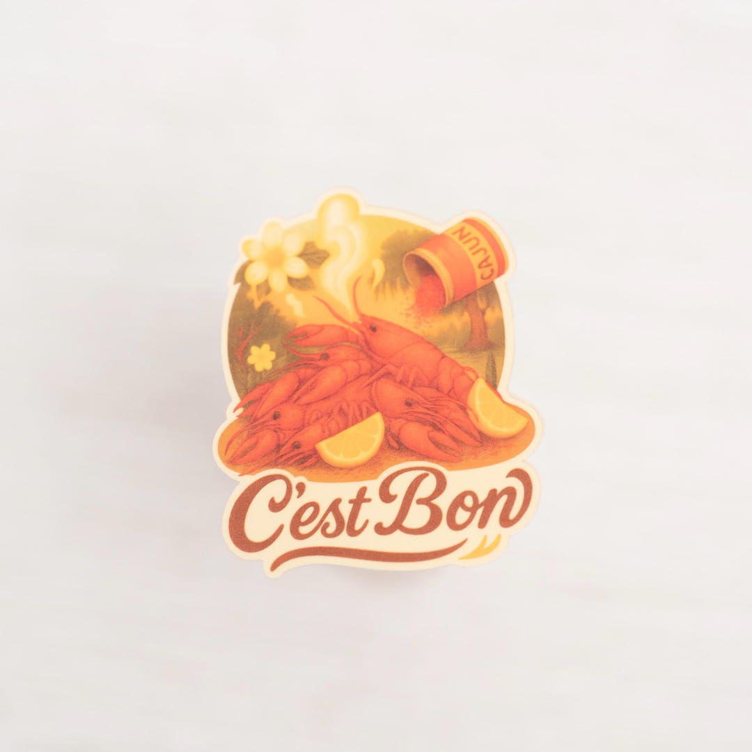 C’est Bon Cajun Crawfish Sticker – Waterproof Vinyl Decal With Spice ...