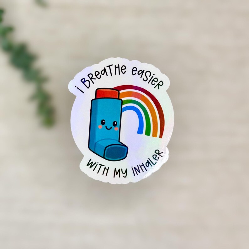 Asthma Inhaler Stickers: Waterproof Vinyl Decals - Medical Alert - Etsy
