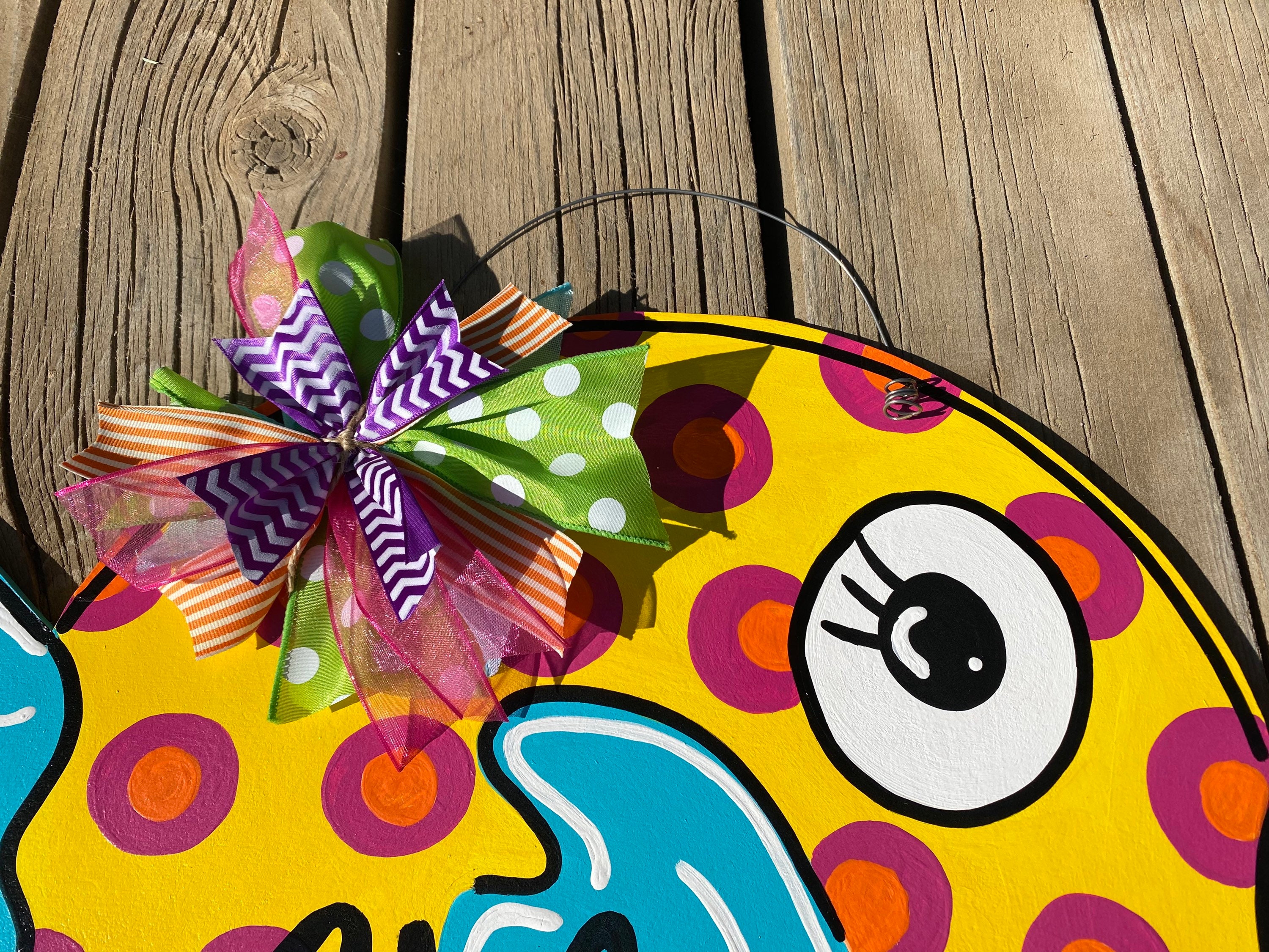 Tropical Fish Door Hanger, Fish Door Hanger, Welcome Door Hanger ...