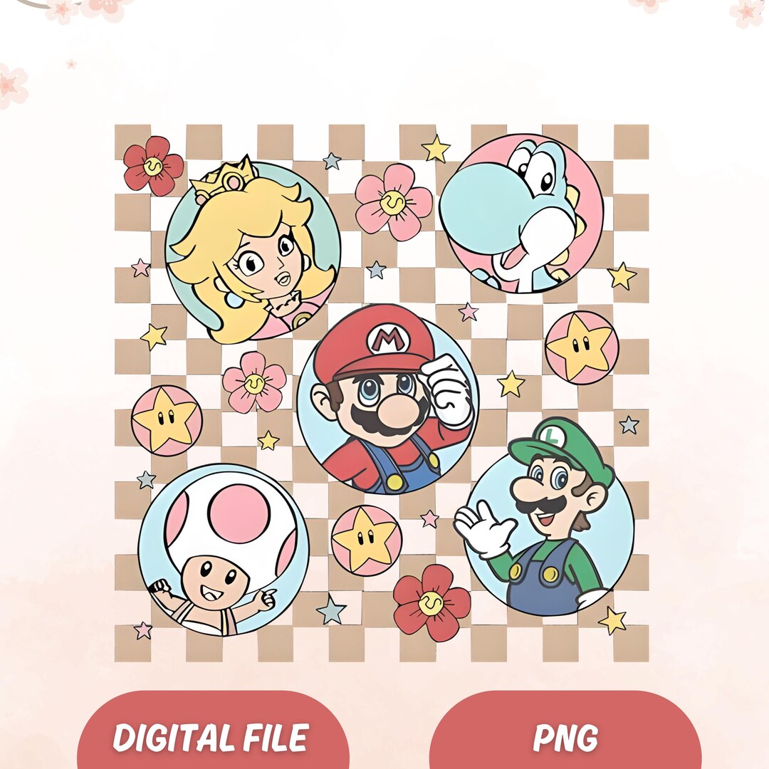 Super Mario Collage Png, Super Mario Clipart, Printable Mario Png ...